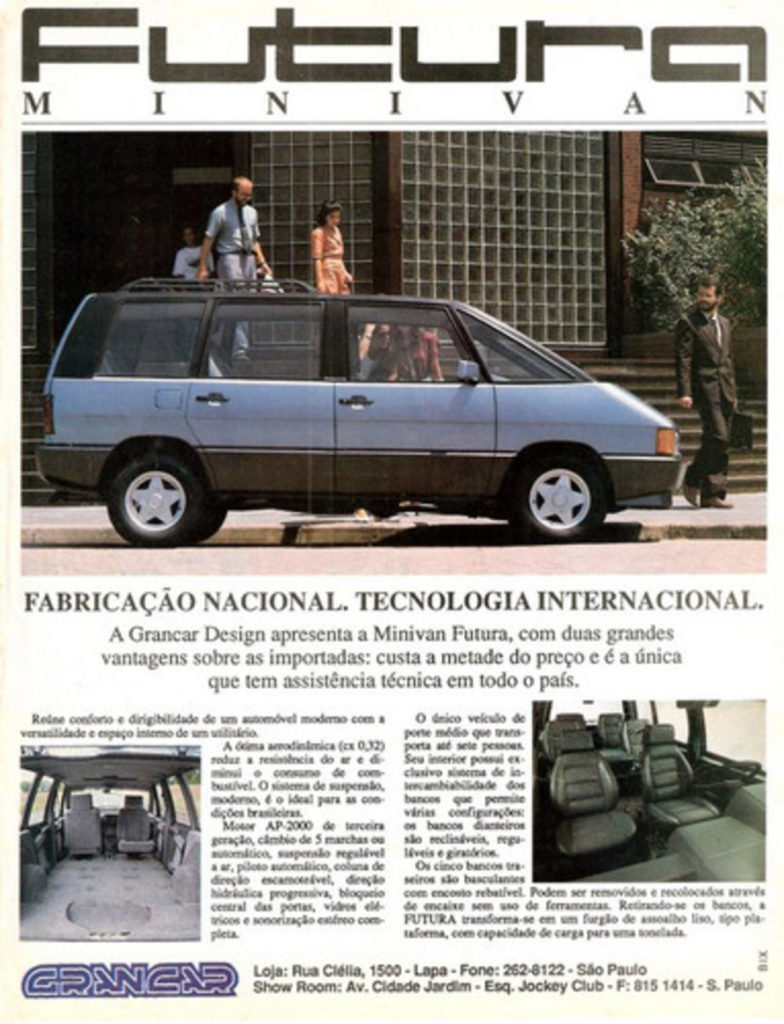 A Garagem do BB: Grancar Futura, a primeira minivan nacional ...